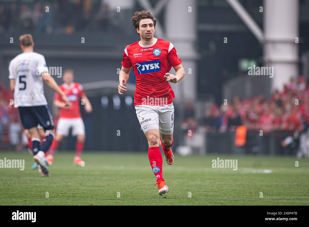 Copenhagen, Denmark. 09th, May 2024. Alexander Lind (9) of Silkeborg IF ...