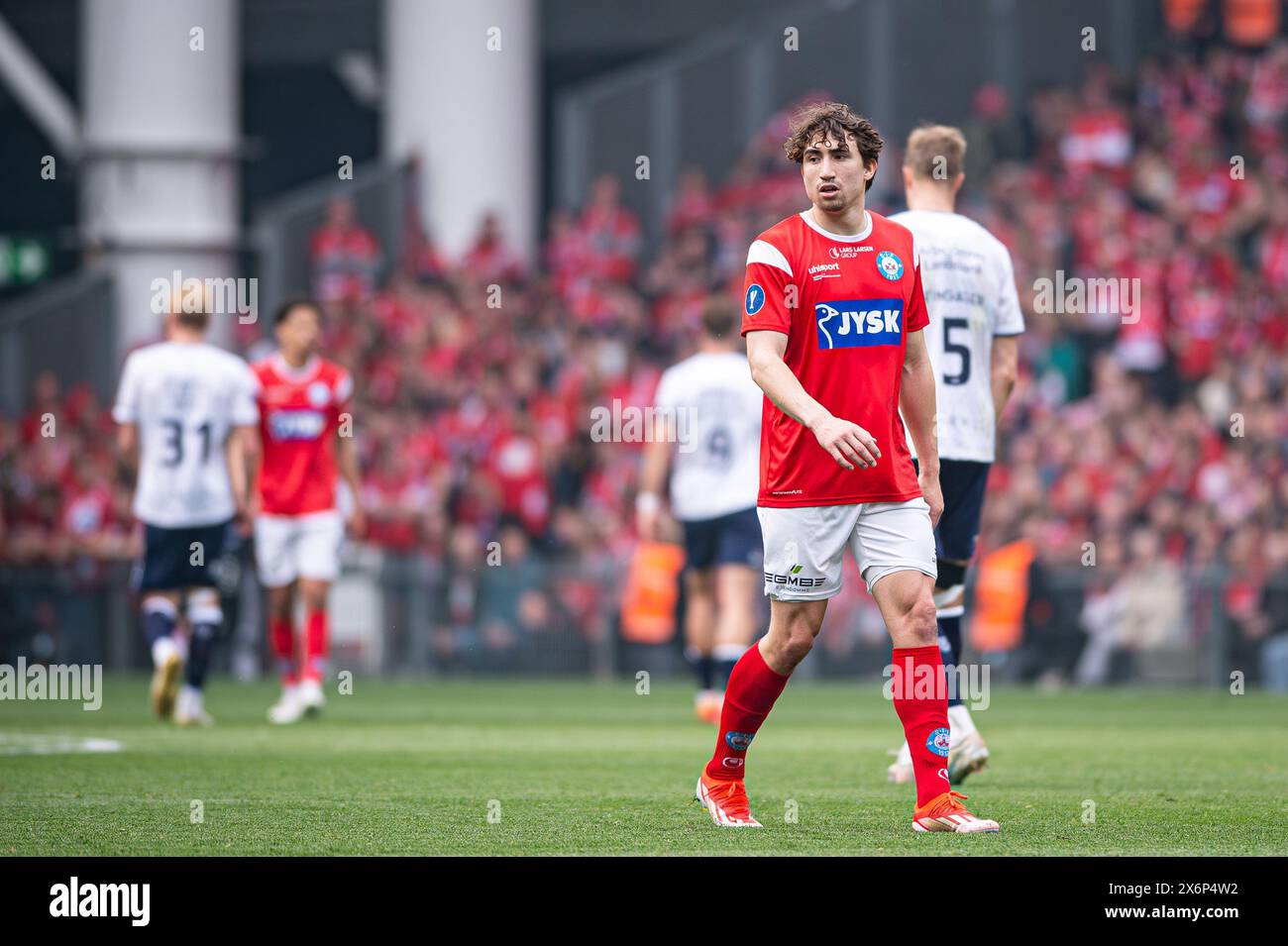 Copenhagen, Denmark. 09th, May 2024. Alexander Lind (9) of Silkeborg IF ...