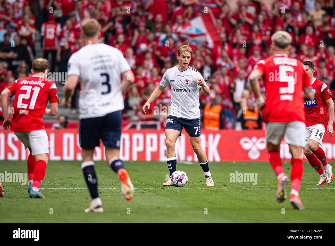 Copenhagen, Denmark. 09th, May 2024. Mads Emil Madsen (7) of Aarhus GF ...