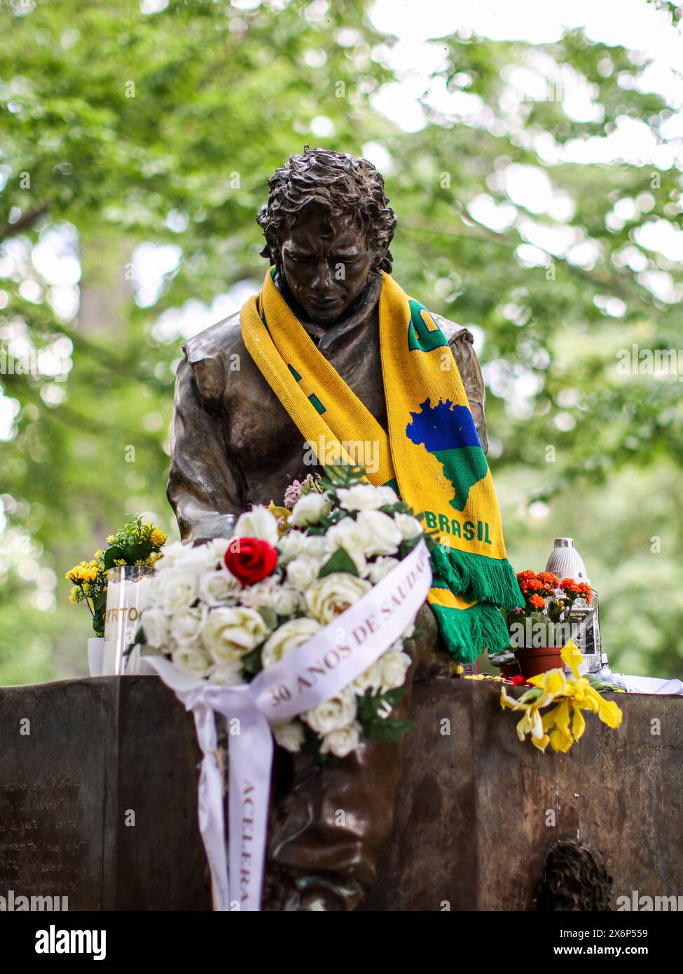Imola, Italie. 15th May, 2024. Ayrton Senna Memorial on his 30th ...