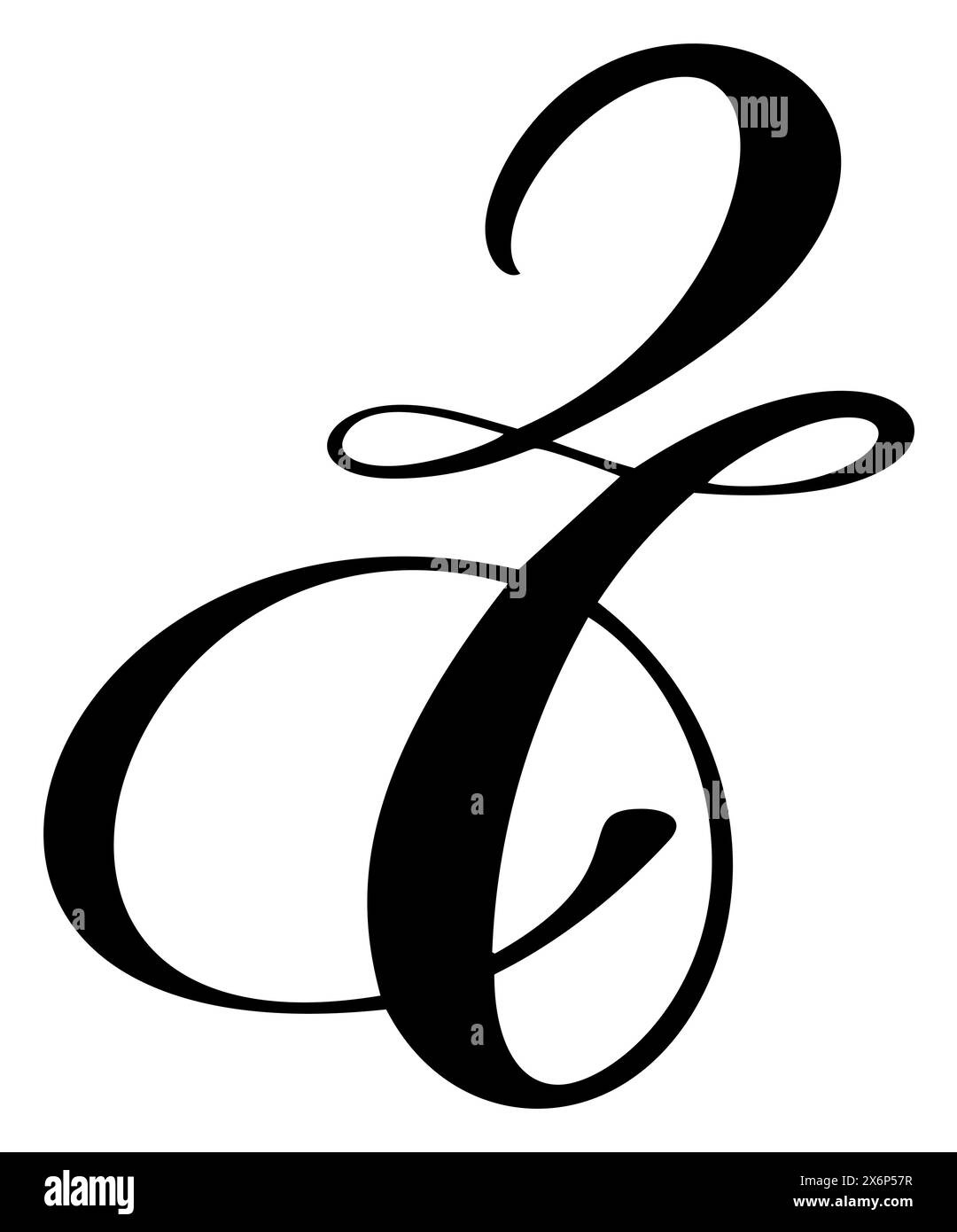Hand drawn vector calligraphy letter D. Script font logo. Handwritten ...