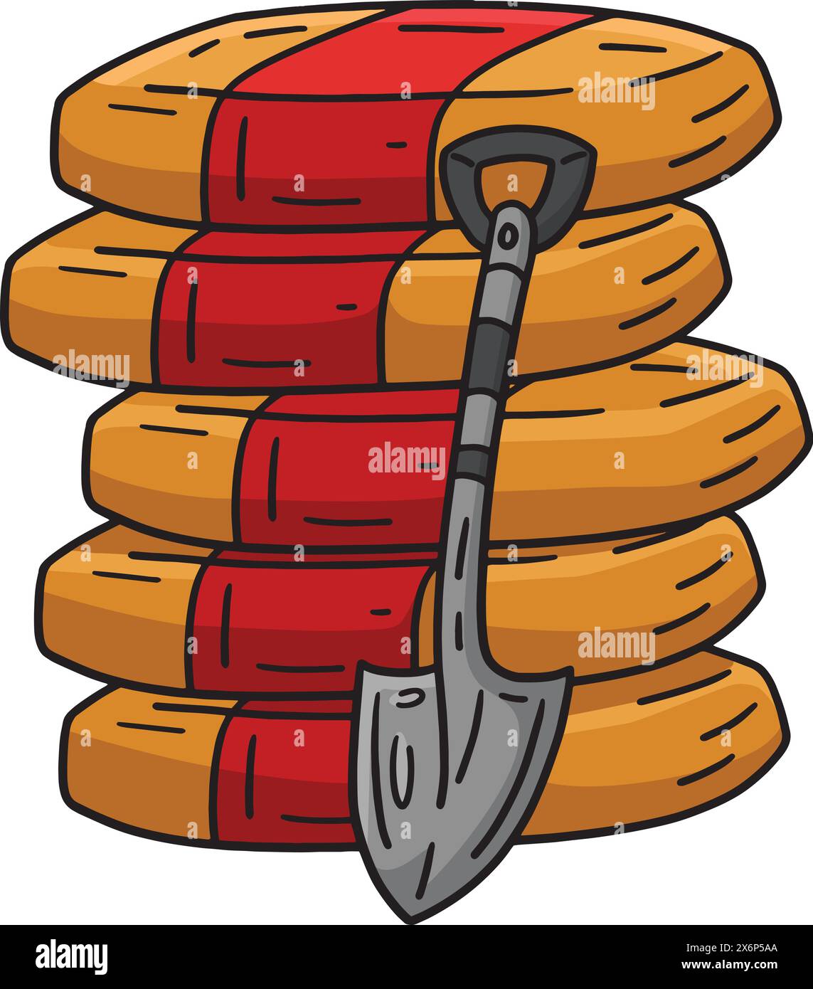 Construction Cement and Shovel Cartoon Clipart Stock Vector Image & Art ...