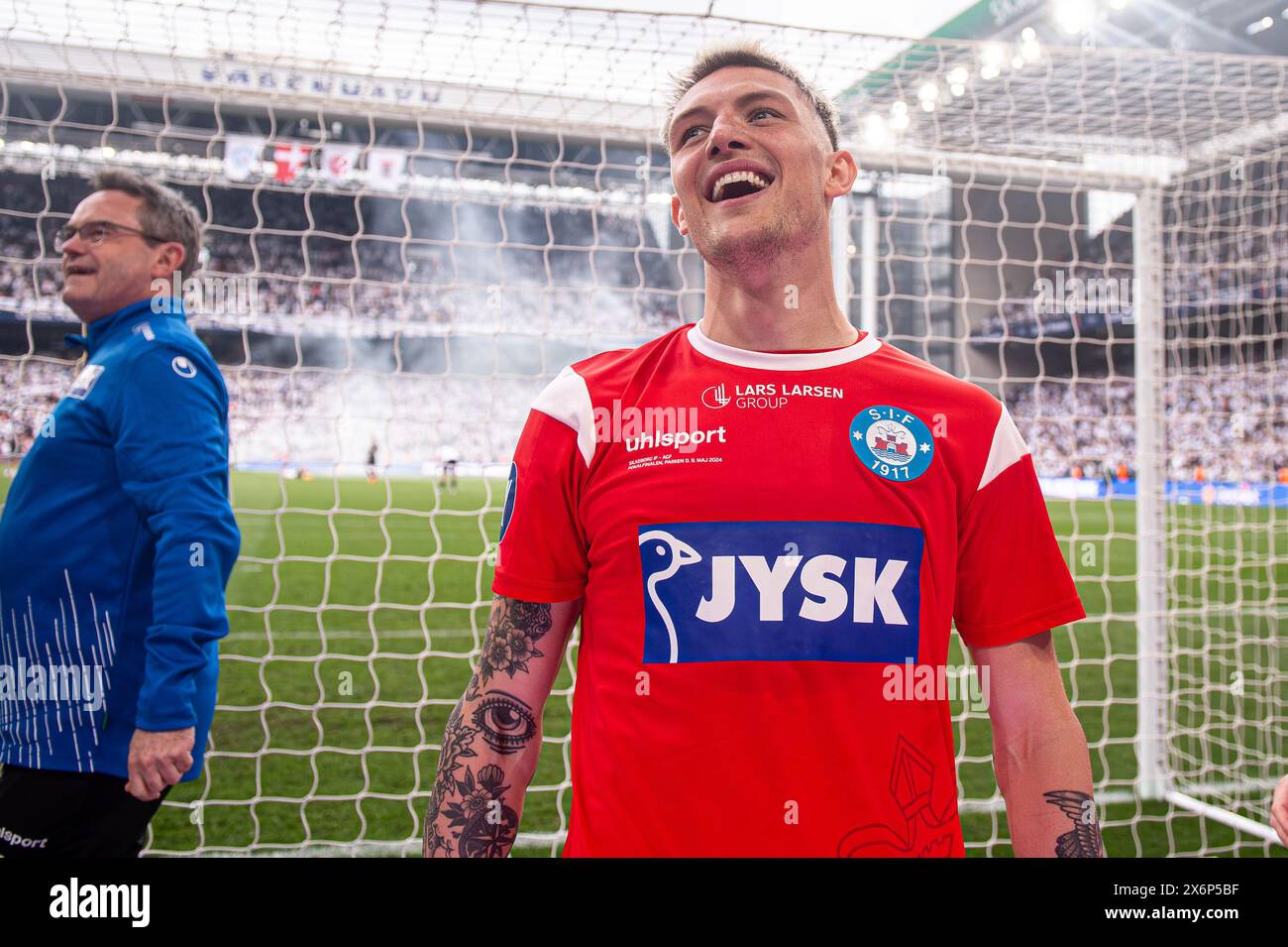 Copenhagen, Denmark. 09th, May 2024. Oliver Sonne of Silkeborg IF seen ...