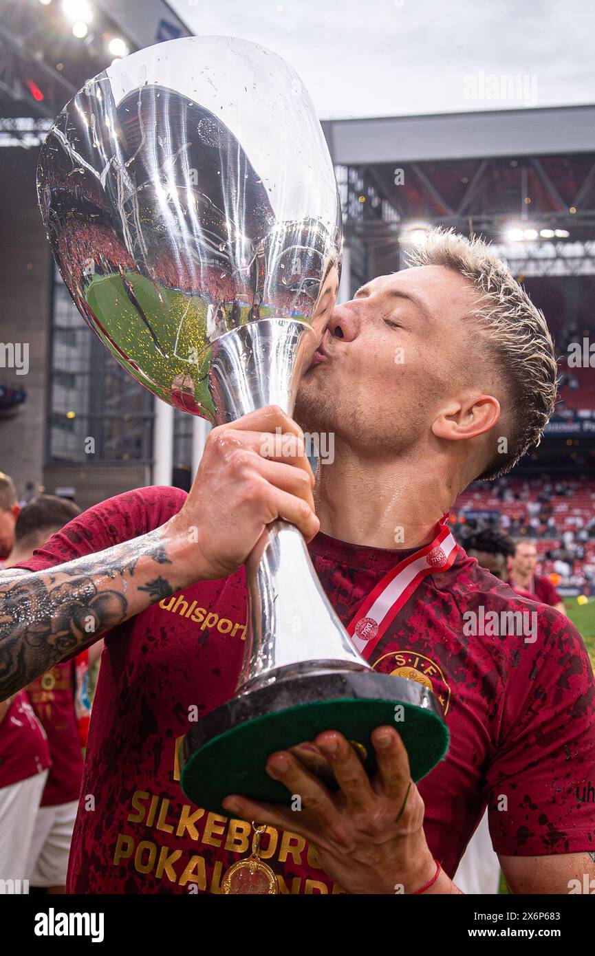 Copenhagen, Denmark. 09th, May 2024. Oliver Sonne of Silkeborg IF seen ...