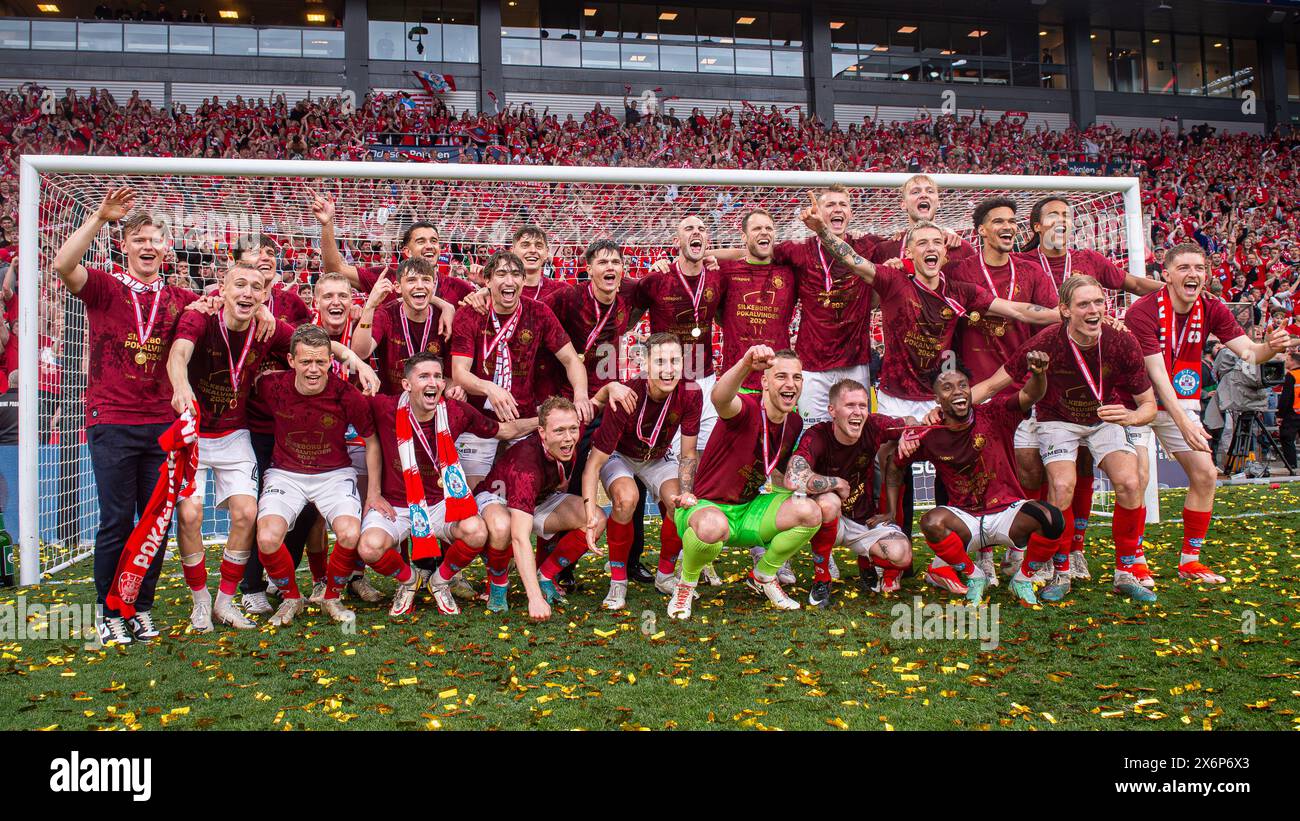 Copenhagen, Denmark. 09th, May 2024. The players of Silkeborg IF seen ...