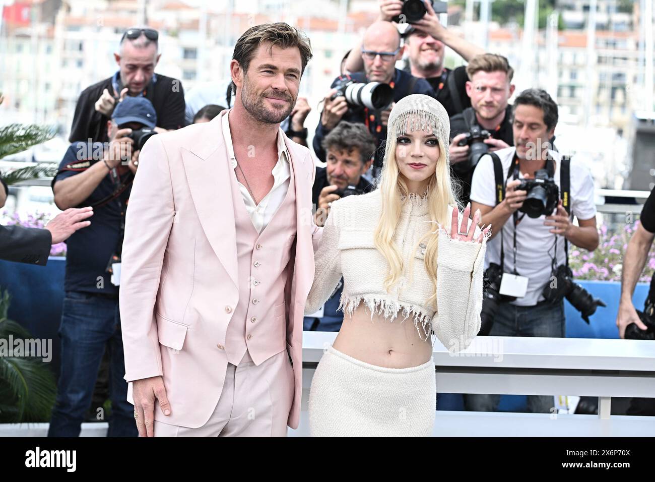 Cannes, France. 16th May, 2024. Chris Hemsworth and Anya Taylor-Joy ...
