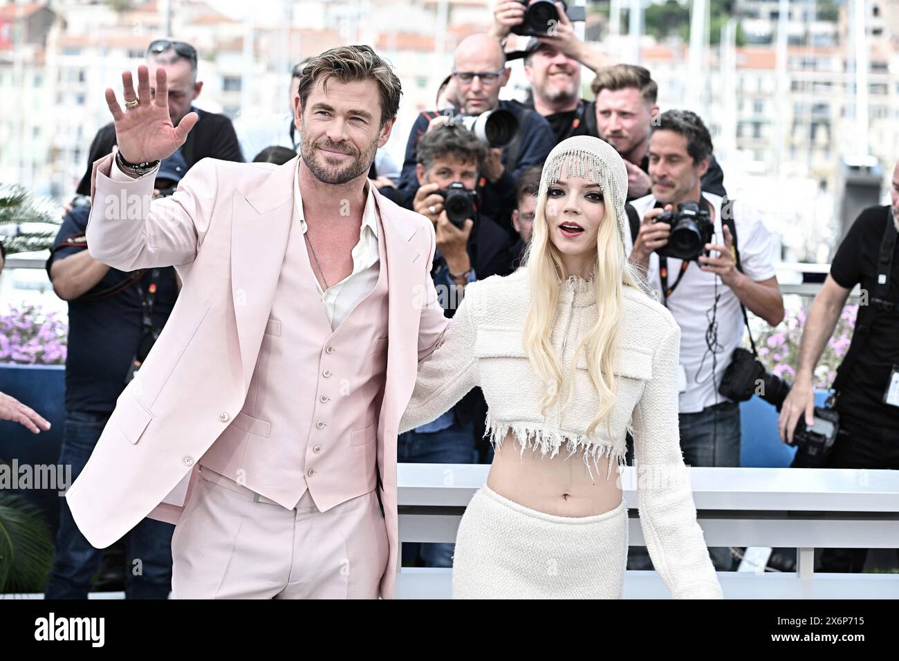 Cannes, France. 16th May, 2024. Chris Hemsworth and Anya Taylor-Joy ...