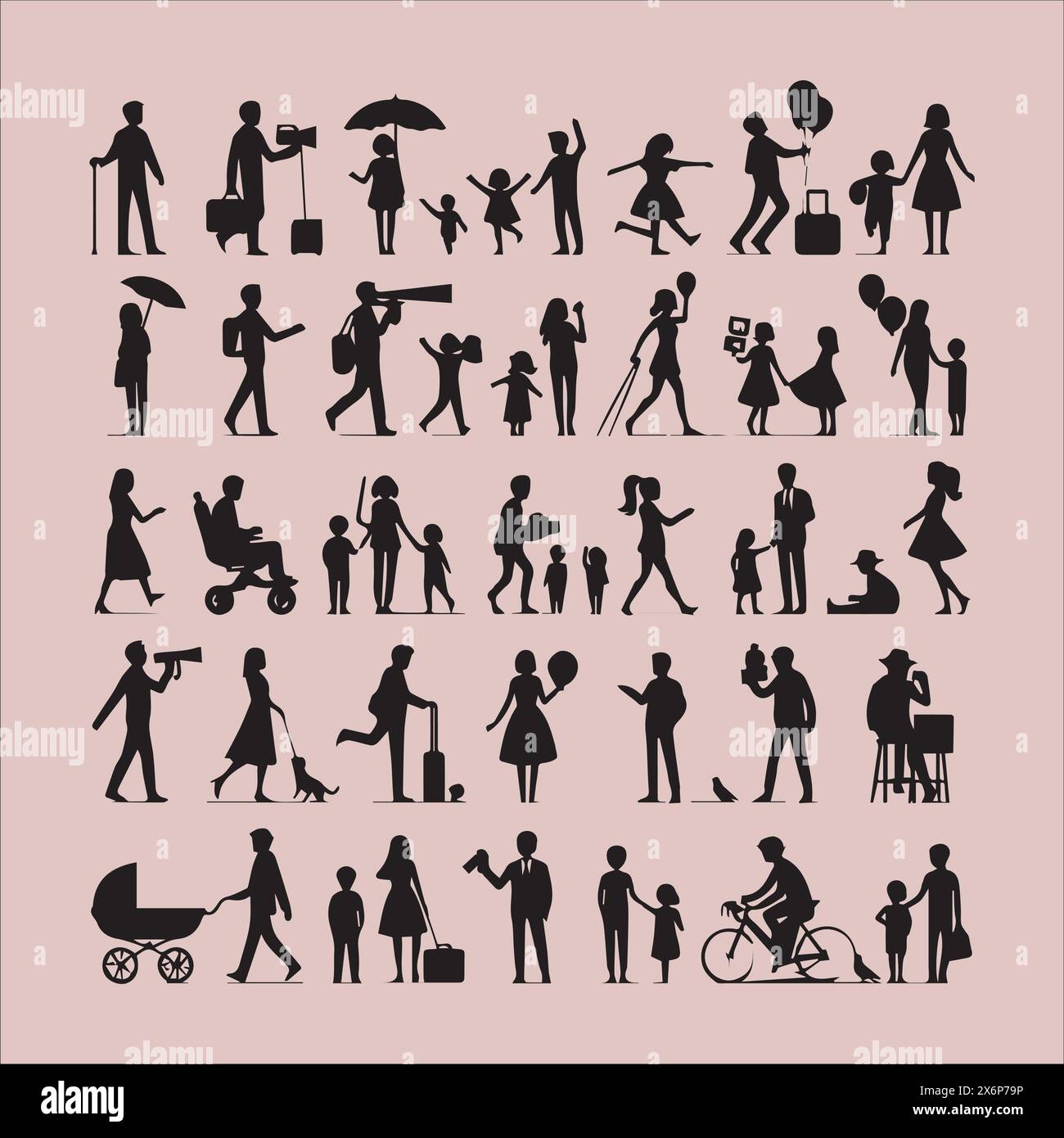 Diverse Silhouette Illustrations of Women: Artistic Expressions in ...