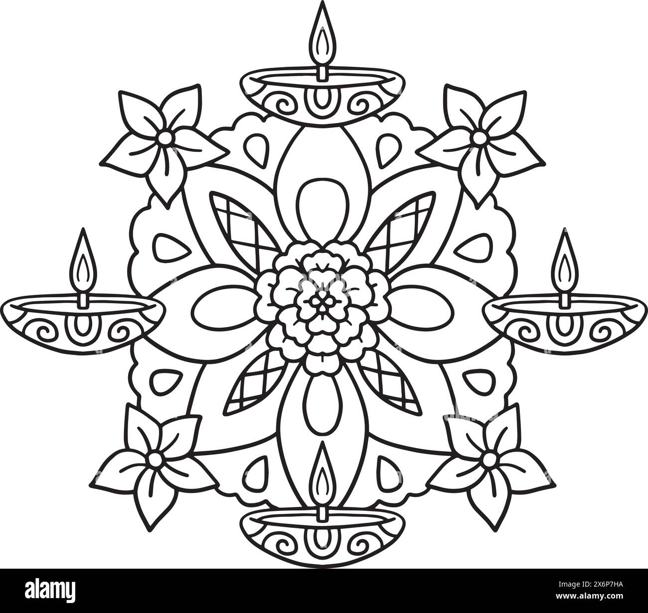 Rangoli Coloring Pages Rangoli Coloring Pages | Free Coloring Pages