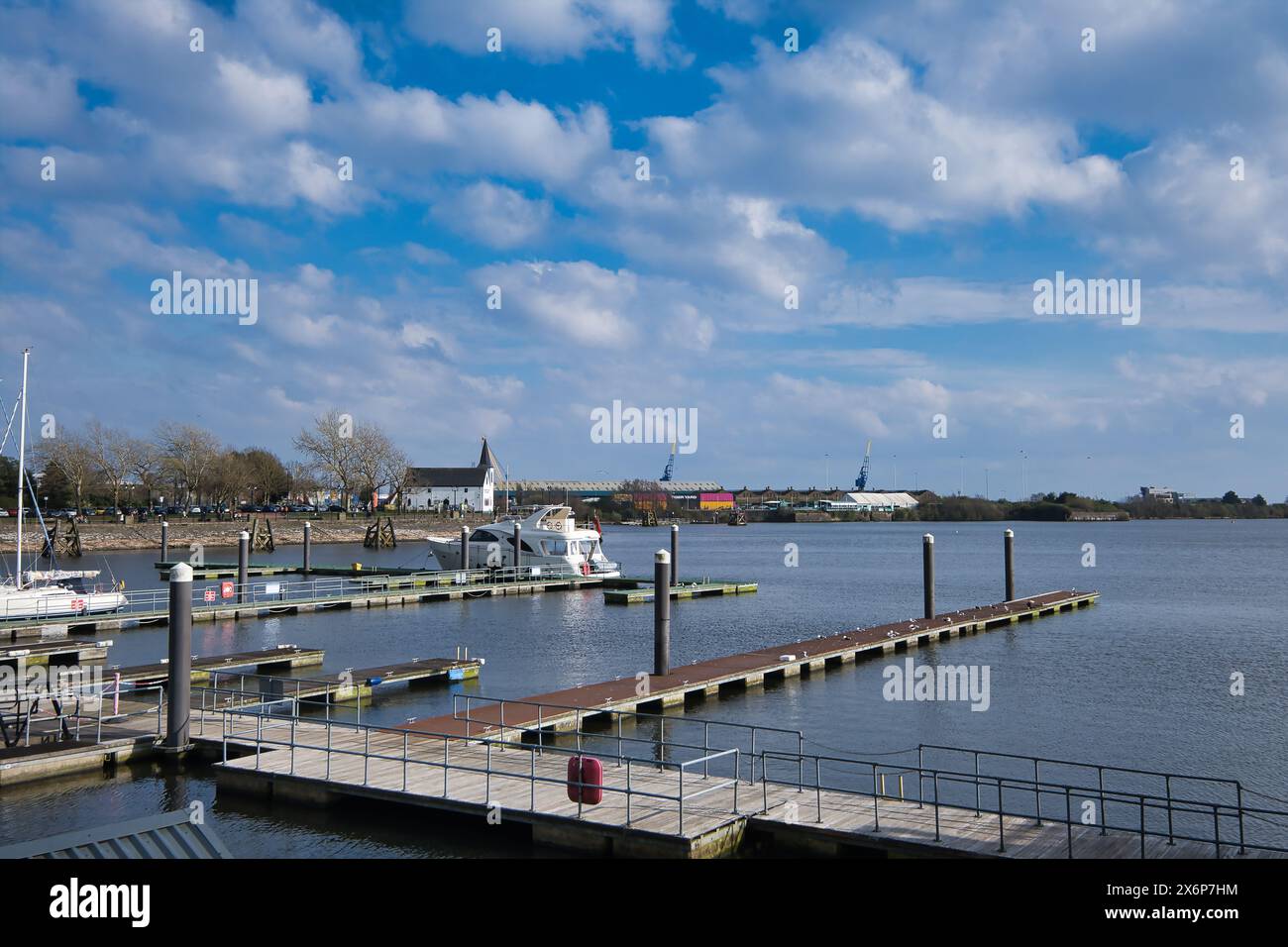 Early Spring in Cardiff Bay, Wales Stock Photo - Alamy