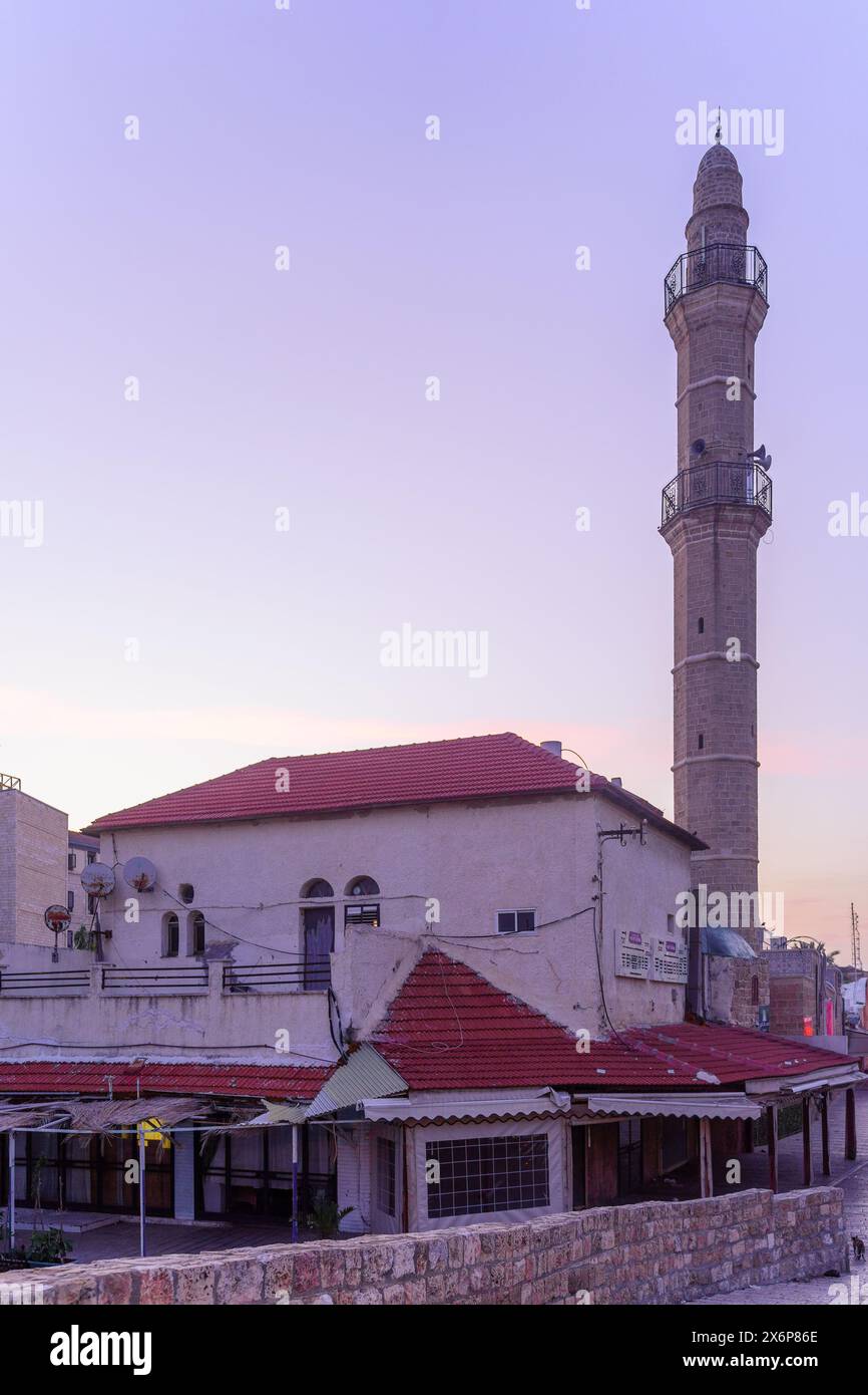 Jaffa, Israel - May 10, 2024: Blue hour (before sunrise) view of the ...