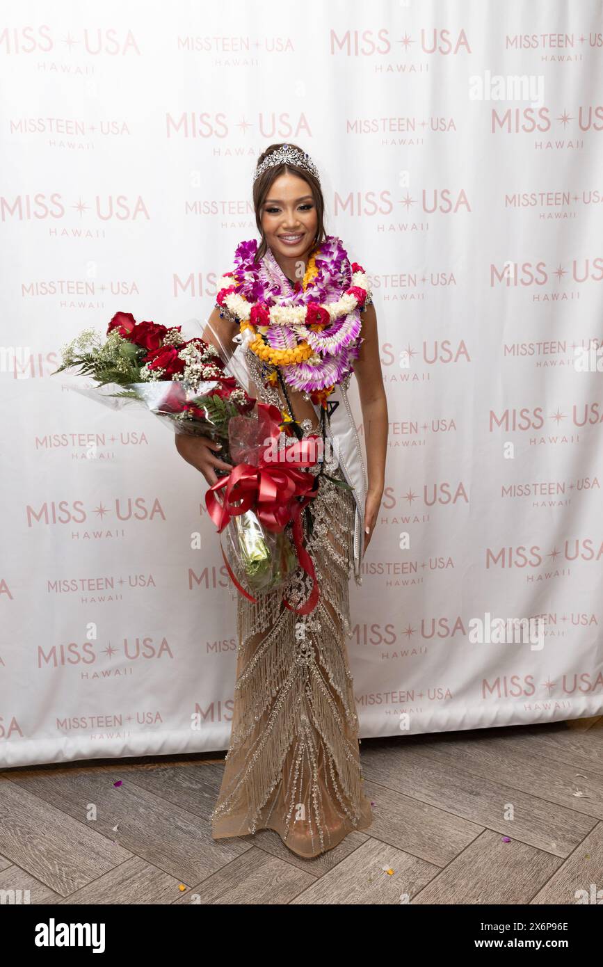 Honolulu, HI, USA. 15th May, 2024. Miss Hawaii 2023 Savannah Gankiewicz ...