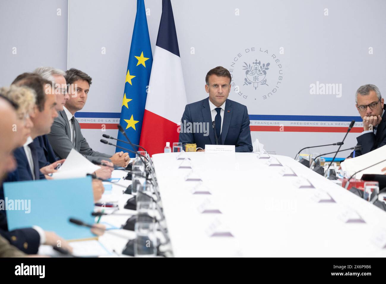 French President Emmanuel Macron attends defense council with French ...