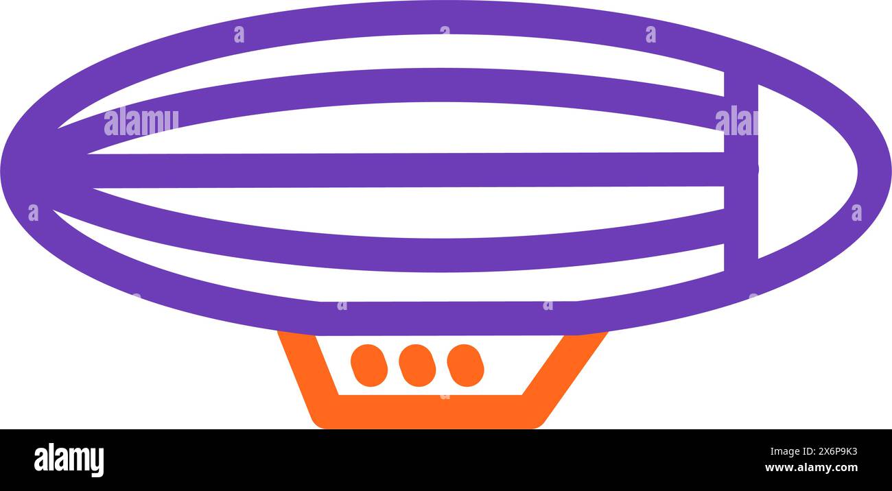 Modern Airship Icon Flat Vector Stock Vector Image & Art - Alamy