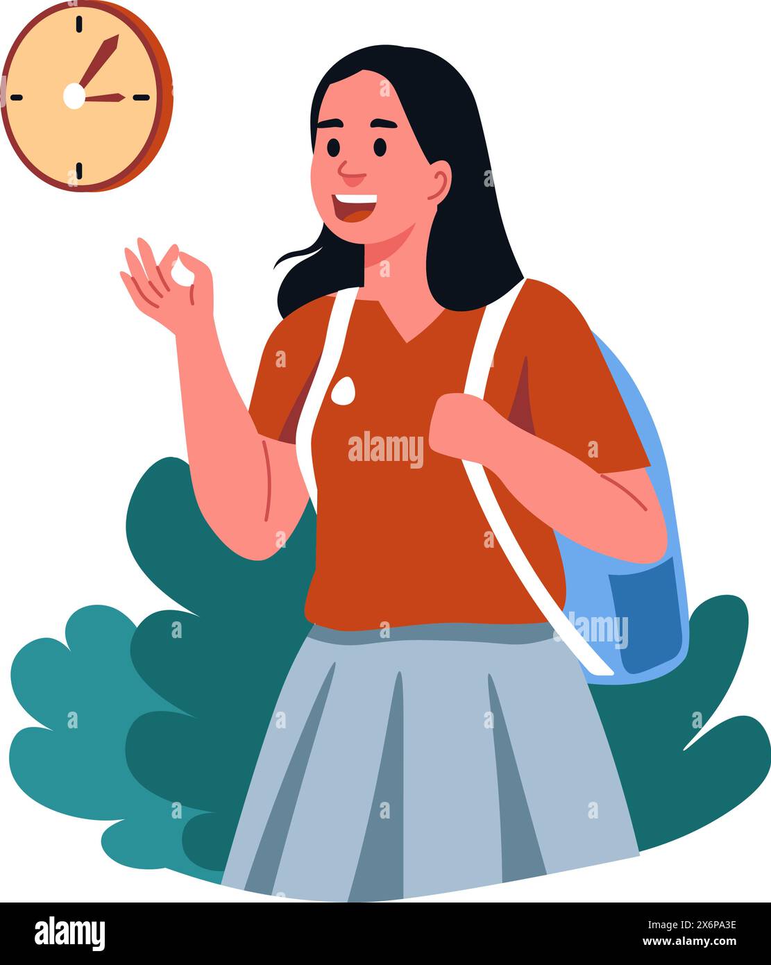 Campus life university student Stock Vector Images - Alamy