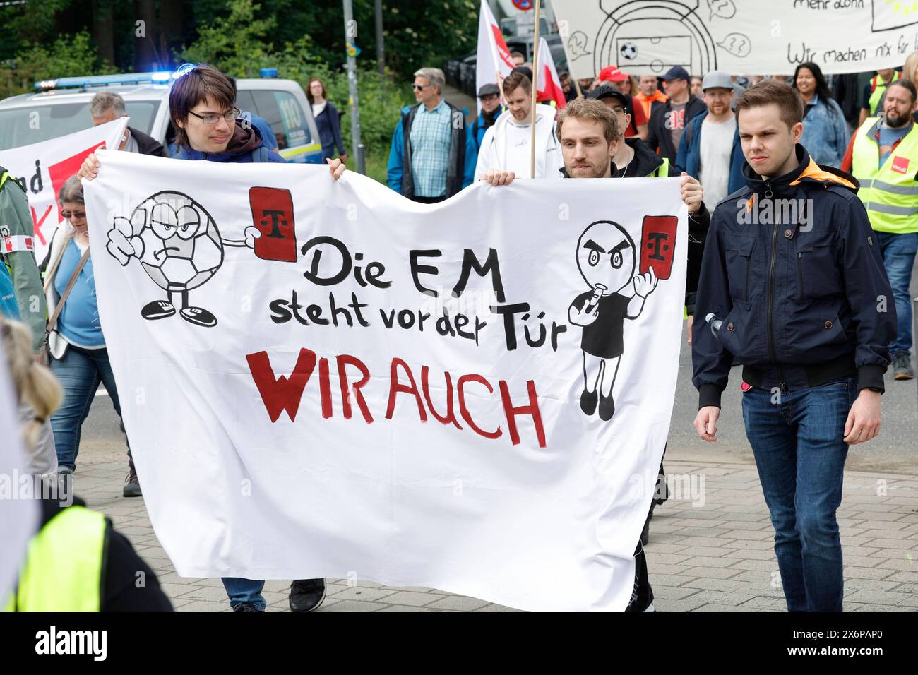16.05.2024 Deutsche Telekom Tarifrunde mit Demonstrationen Kundgebungen Warnstreiks vor Euro ...