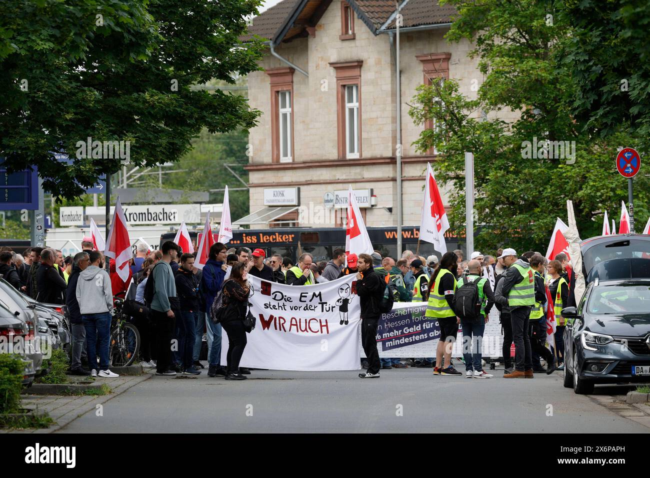 16.05.2024 Deutsche Telekom Tarifrunde mit Demonstrationen Kundgebungen Warnstreiks vor Euro ...