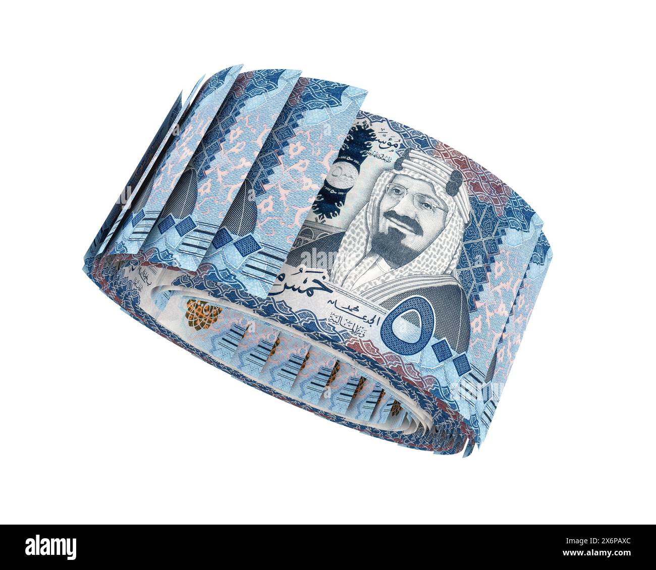 Saudi Arabia 500 Riyals Banknotes. Pile of Saudi Riyal Banknotes of 500 ...