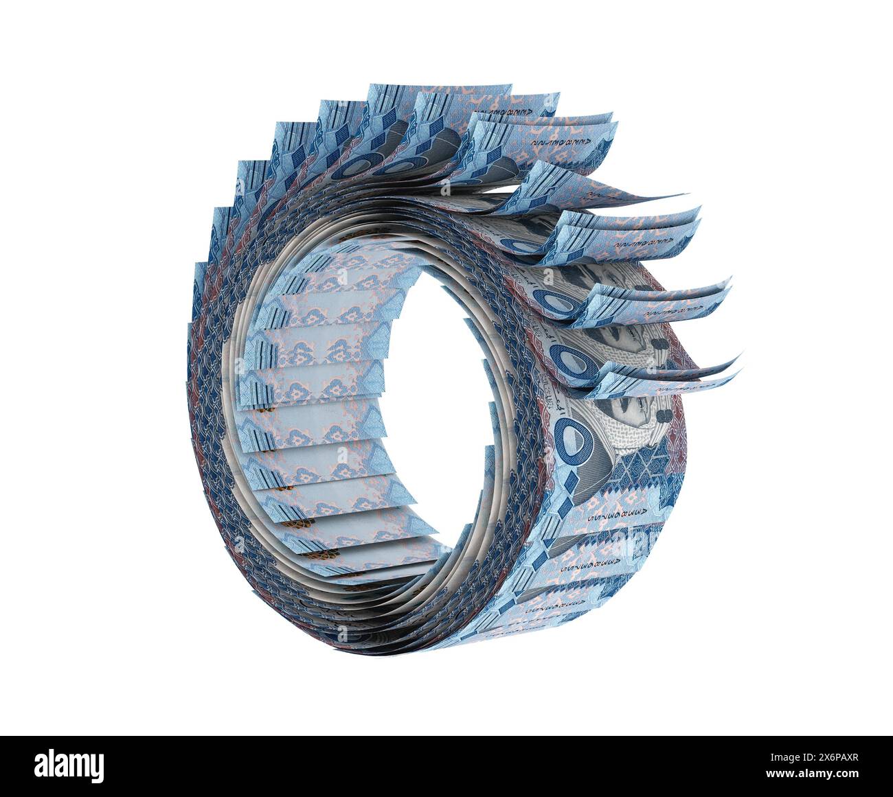 Saudi Arabia 500 Riyals Banknotes. Pile of Saudi Riyal Banknotes of 500 ...