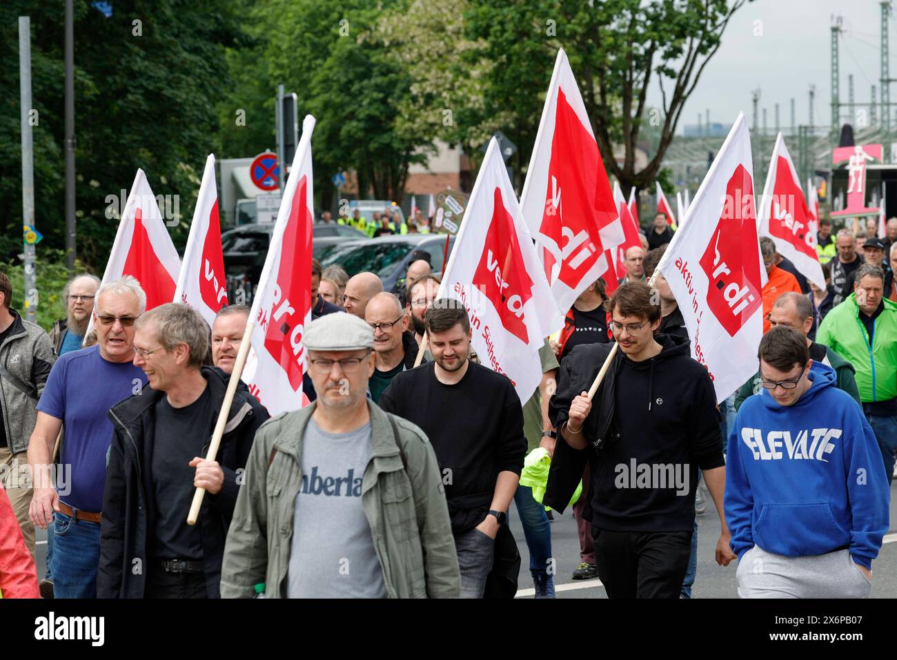 16.05.2024 Deutsche Telekom Tarifrunde mit Demonstrationen Kundgebungen Warnstreiks vor Euro ...