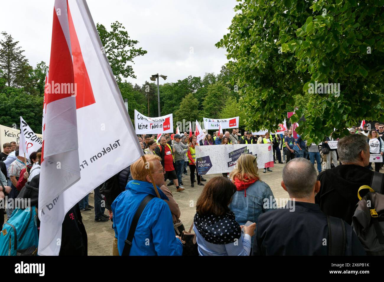 16.05.2024 Deutsche Telekom Tarifrunde mit Demonstrationen Kundgebungen Warnstreiks vor Euro ...