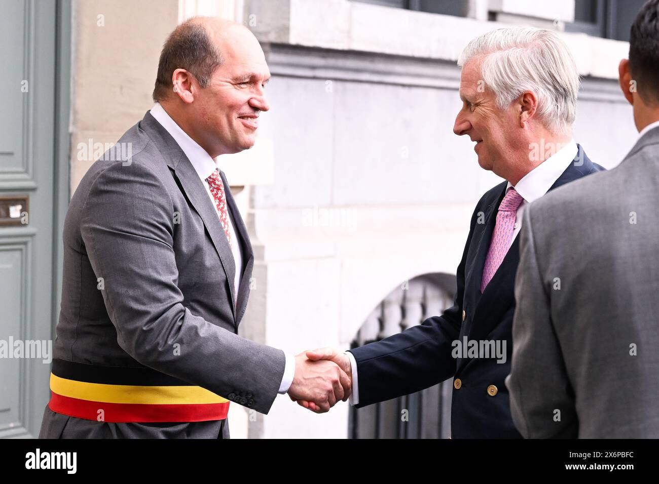 Bruxelles-Brussel mayor Philippe Close and King Philippe - Filip of ...