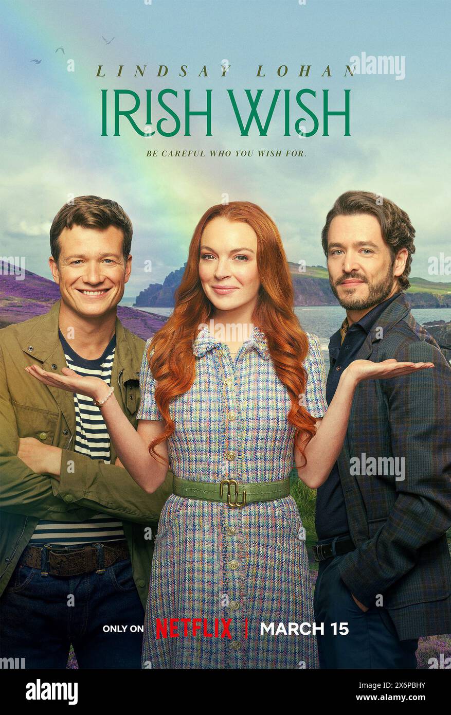 Irish Wish poster Lindsay Lohan, Ed Speleers & Alexander Vlahos Stock ...