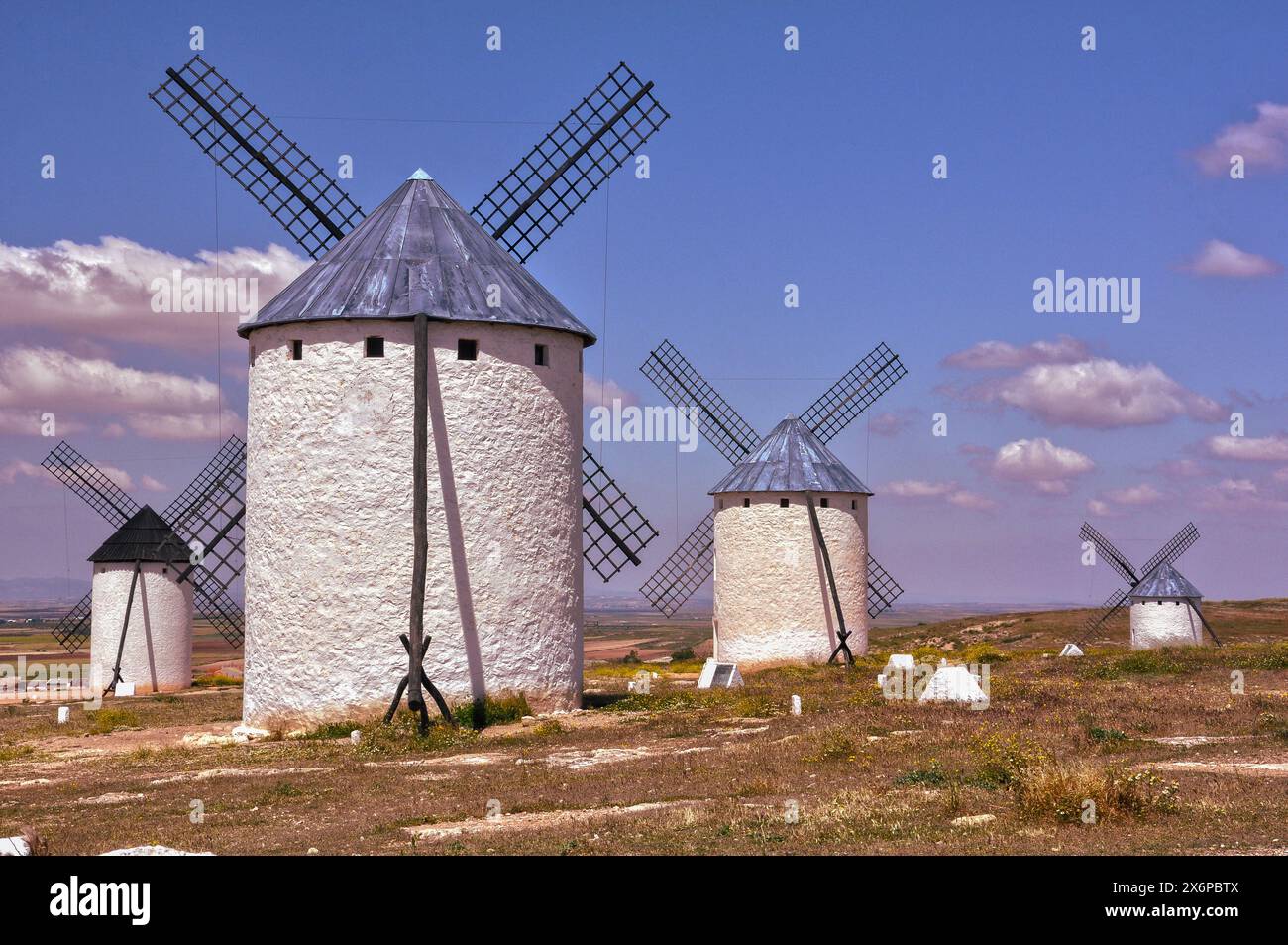 Traditional windmills in Campo de Criptana, The giants of Don Quixote ... Traditional windmills in Campo de Criptana, The giants of Don Quixote ...