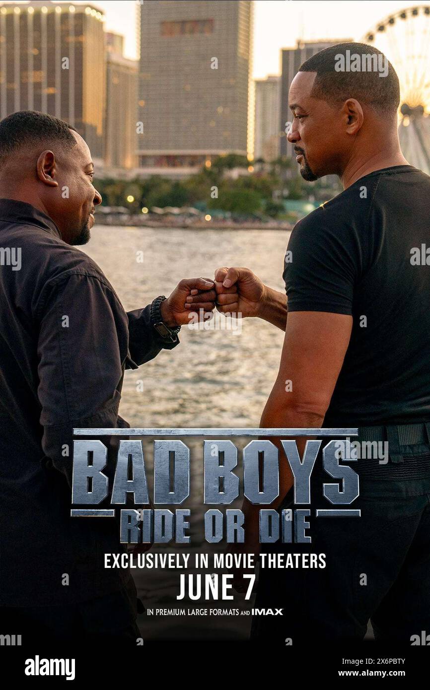 Bad Boys Ride or Die poster Will Smith & Martin Lawrence Stock Photo ...