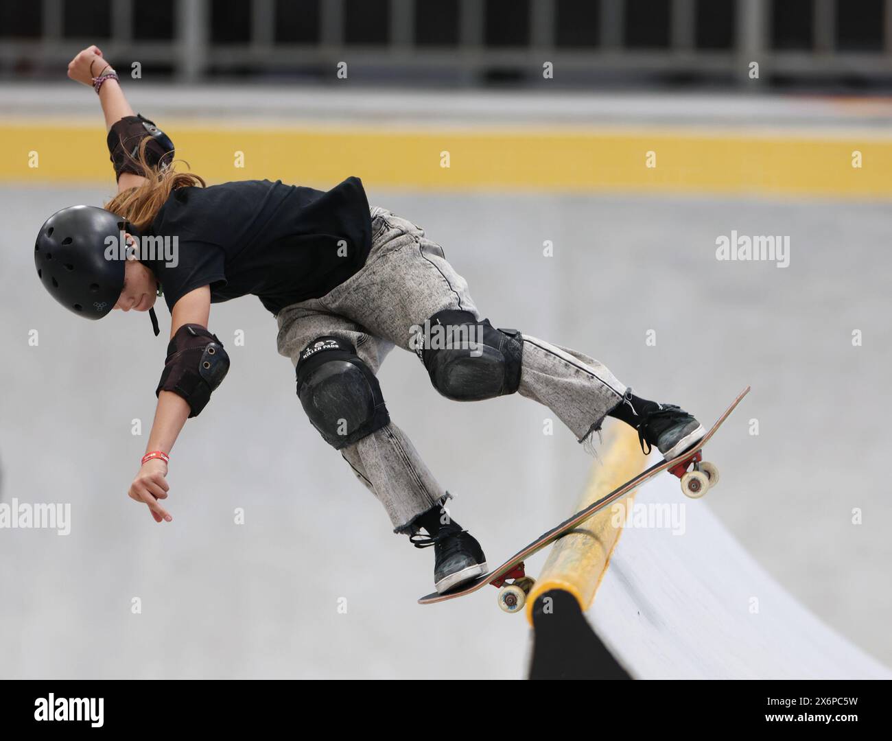 Shanghai. 16th May, 2024. Emilie Alexandre of France competes during ...