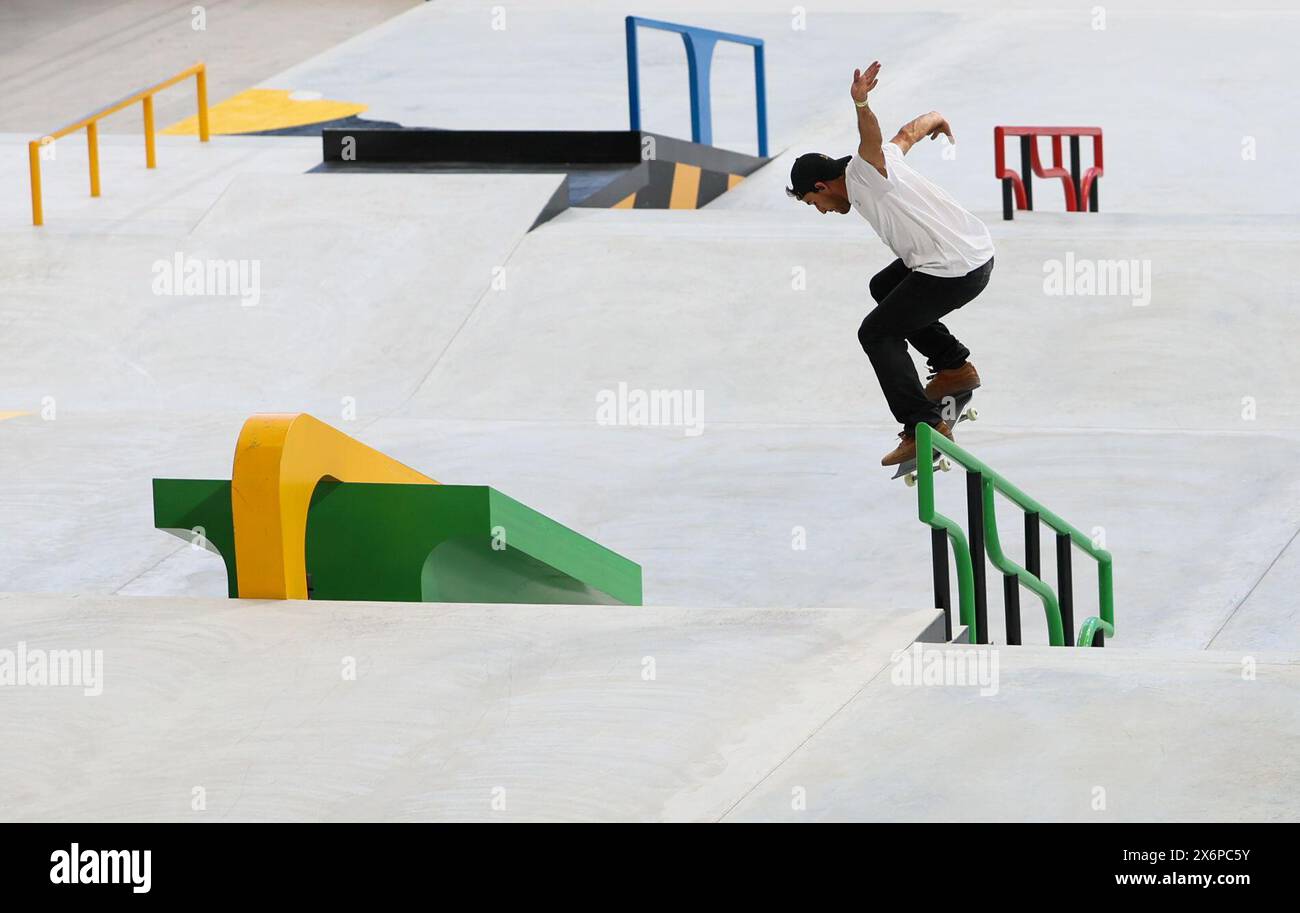 Shanghai. 16th May, 2024. Micky Papa of Canada competes during the men ...