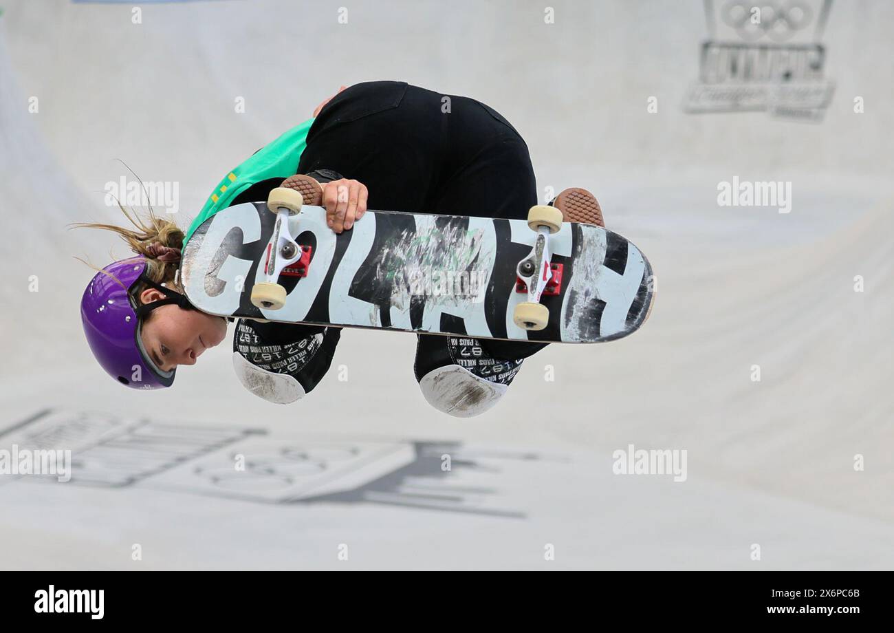 Shanghai. 16th May, 2024. Aaliyah Wilson of Australia competes during ...