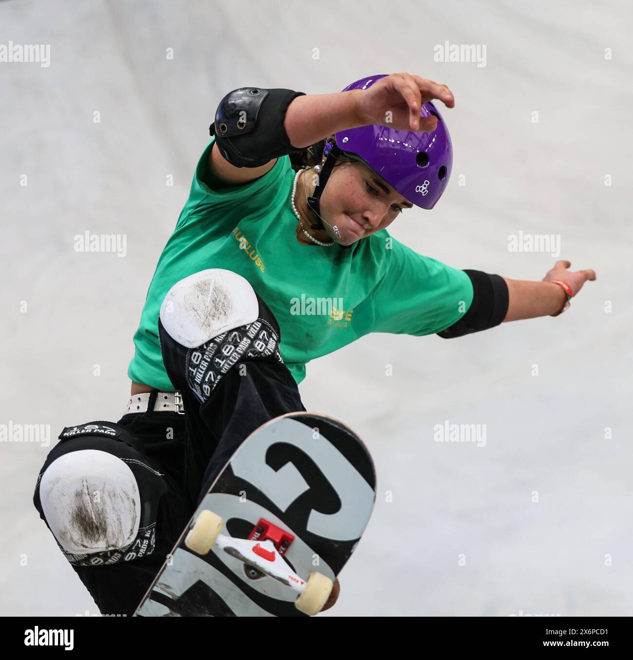 Shanghai. 16th May, 2024. Aaliyah Wilson of Australia competes during ...