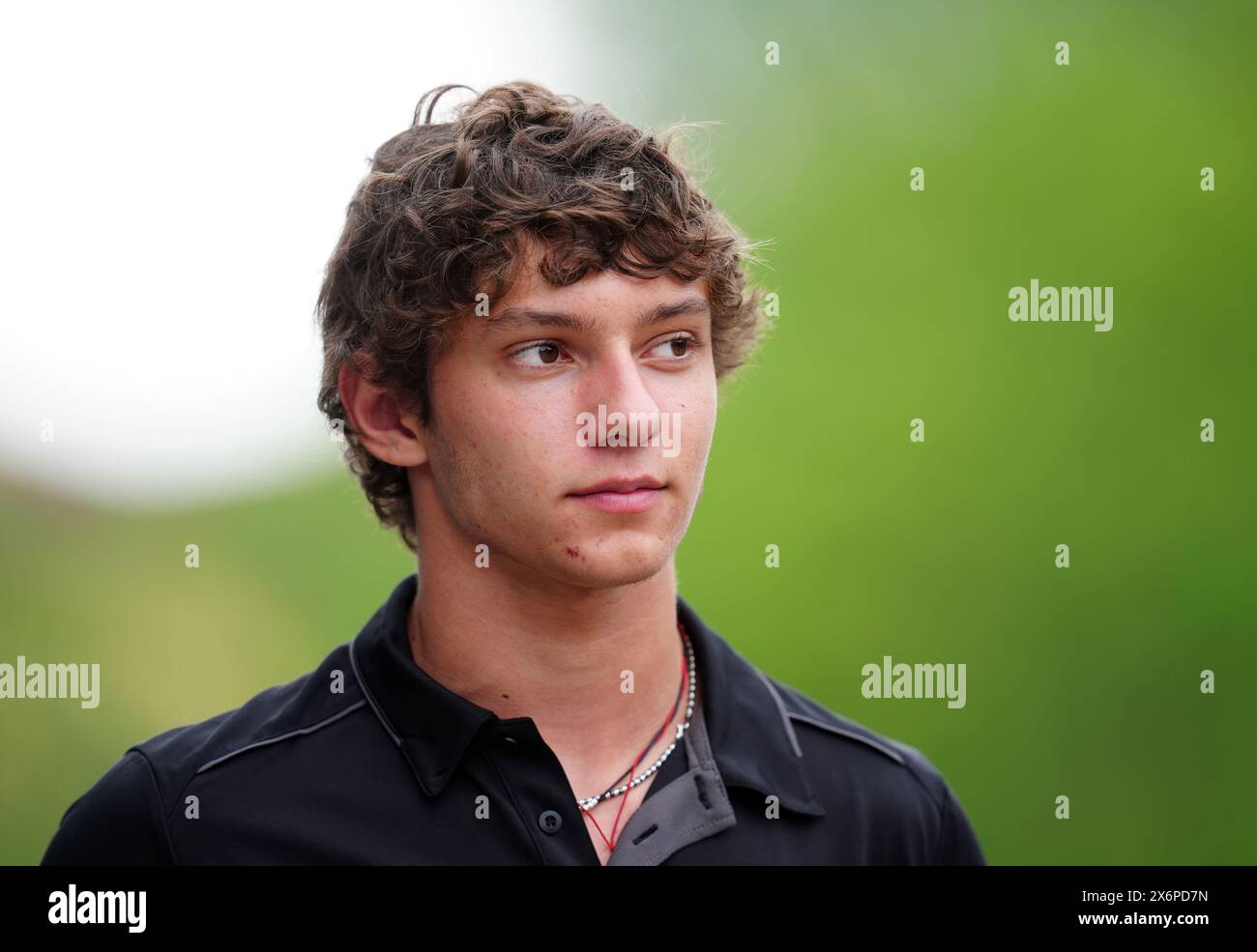 Andrea Kimi Antonelli arrives at the Autodromo Internazionale Enzo e ...