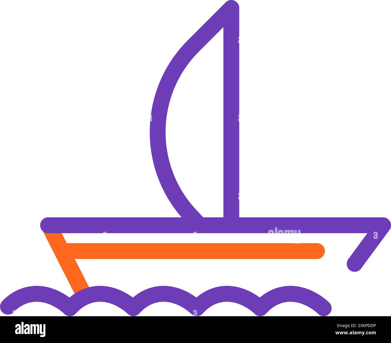 Sailing boat calm Cut Out Stock Images & Pictures - Alamy