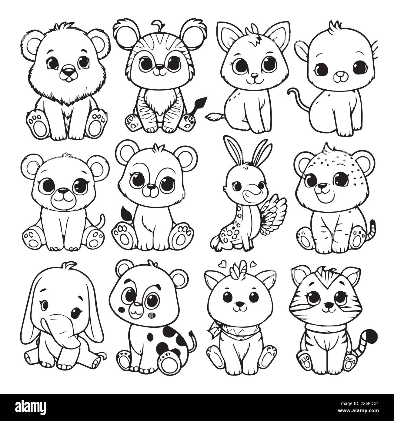 Printable coloring pages for kids hi-res stock photography and images ...