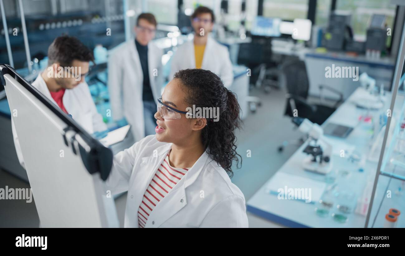 Medical Science Laboratory: Beautiful Black Female Scientist Writes ...