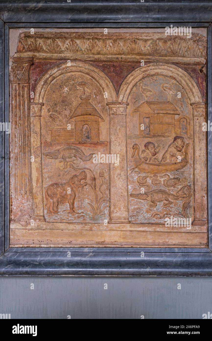 Campana, relief whit nilotic scene, terracotta, Rome, 1st century ...