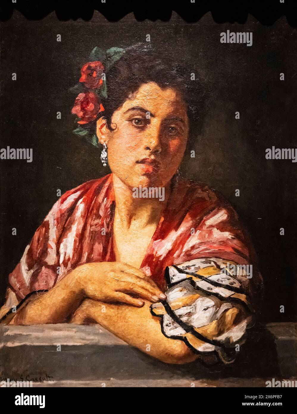 Maria Cassatt, Spanish Girl leaning on a window sill, 1872, oil on ...