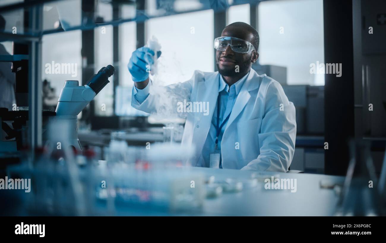 Chemistry chemicals black african american hi-res stock photography and ...