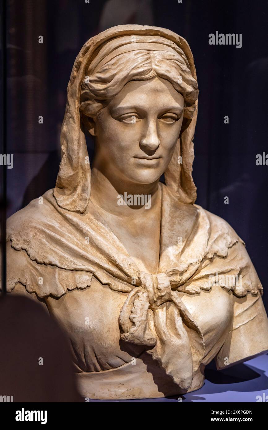 Anne Whitney, Harriet Martineau, 1882, plaster, Davis museum Stock ...