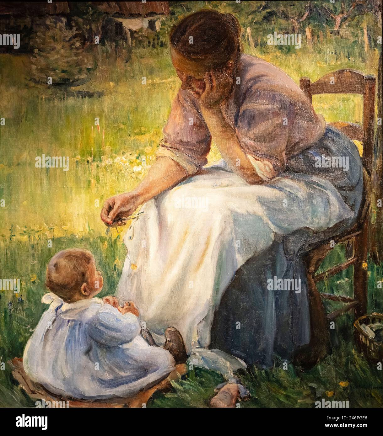 Elisabeth Nourse , Under the Trees, 1902, oil on canvas, Sheldon museum ...