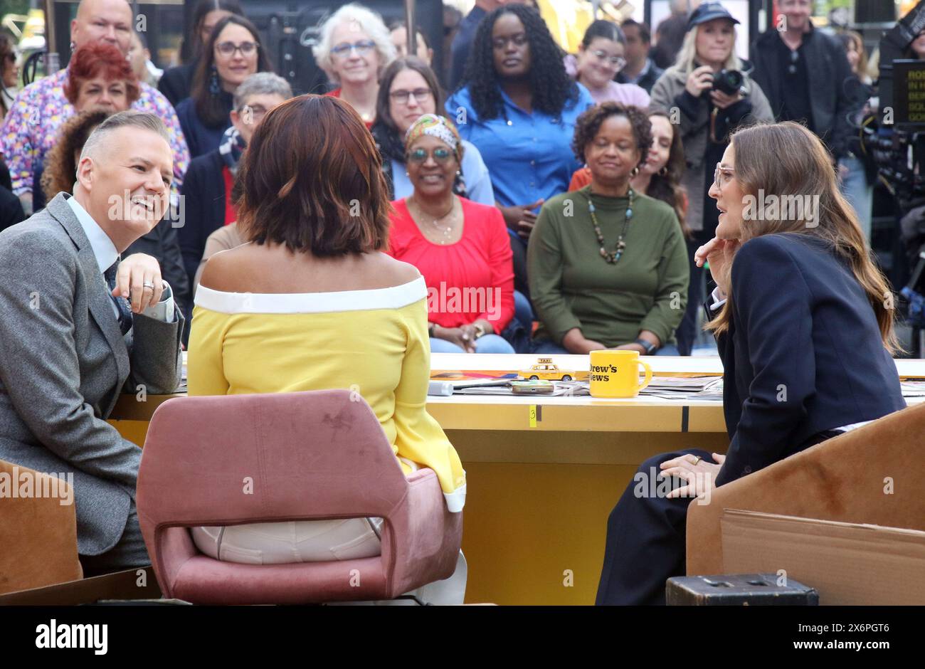 New York, NY, USA. 14th May, 2024. Ross Matthews, Gayle King and Drew ...