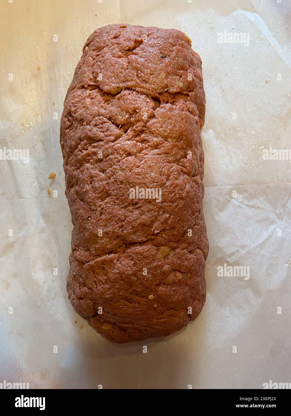 The process of making seitan- plant based meat alternative. Formed ...