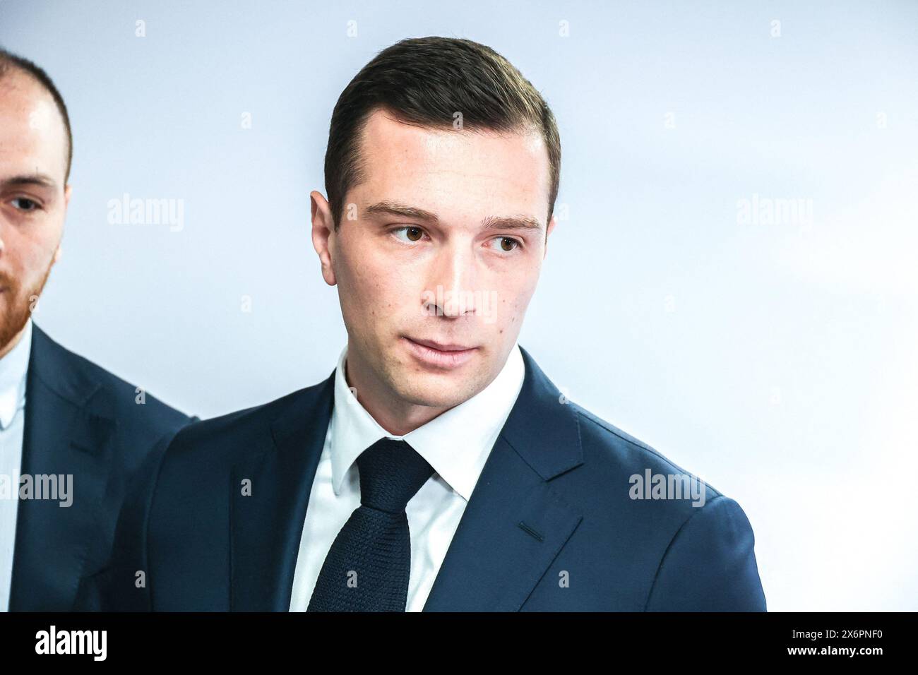 Paris, France. 16th May, 2024. President of National Rally Jordan ...