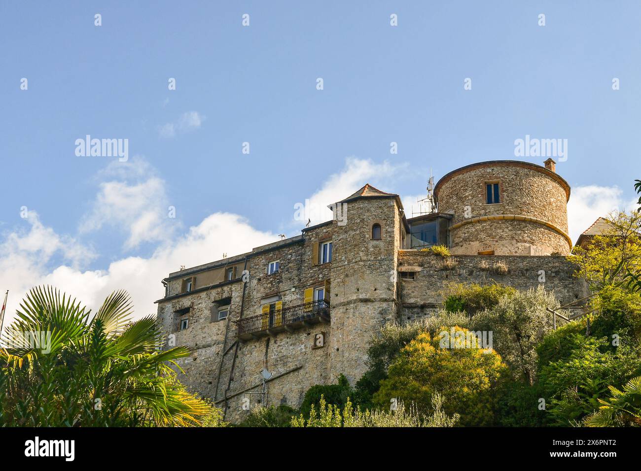 View of the Brown Castle, a historic military fortress now torned in a ...