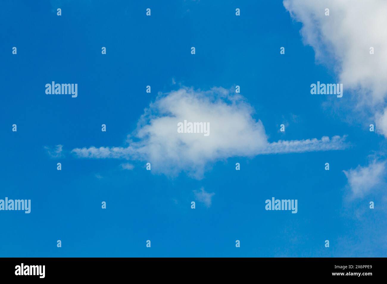 Clouds floating in blue sky, natural background Stock Photo - Alamy