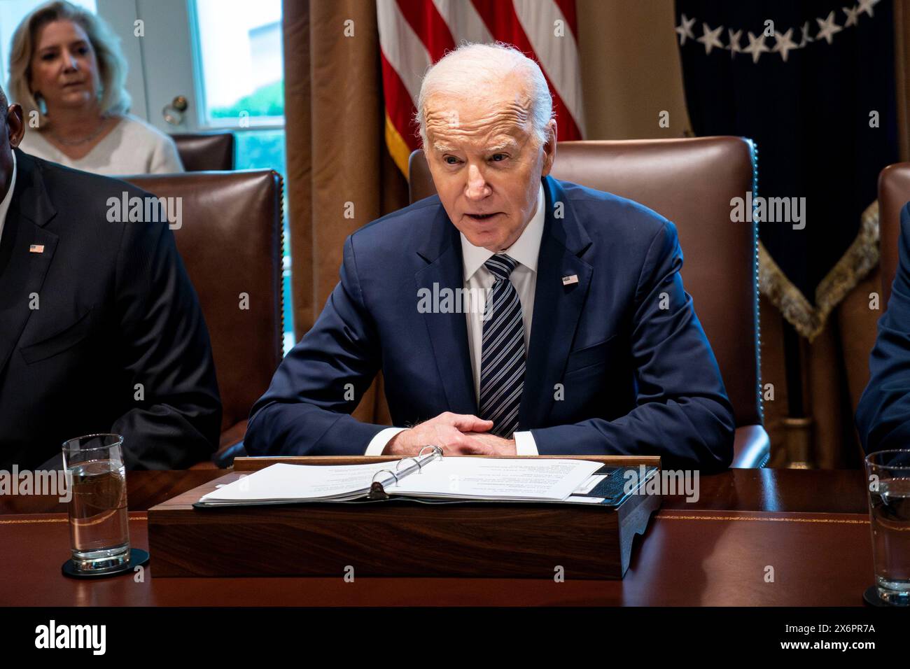 United States President Joe Biden holds a meeting with the Joint Chiefs ...