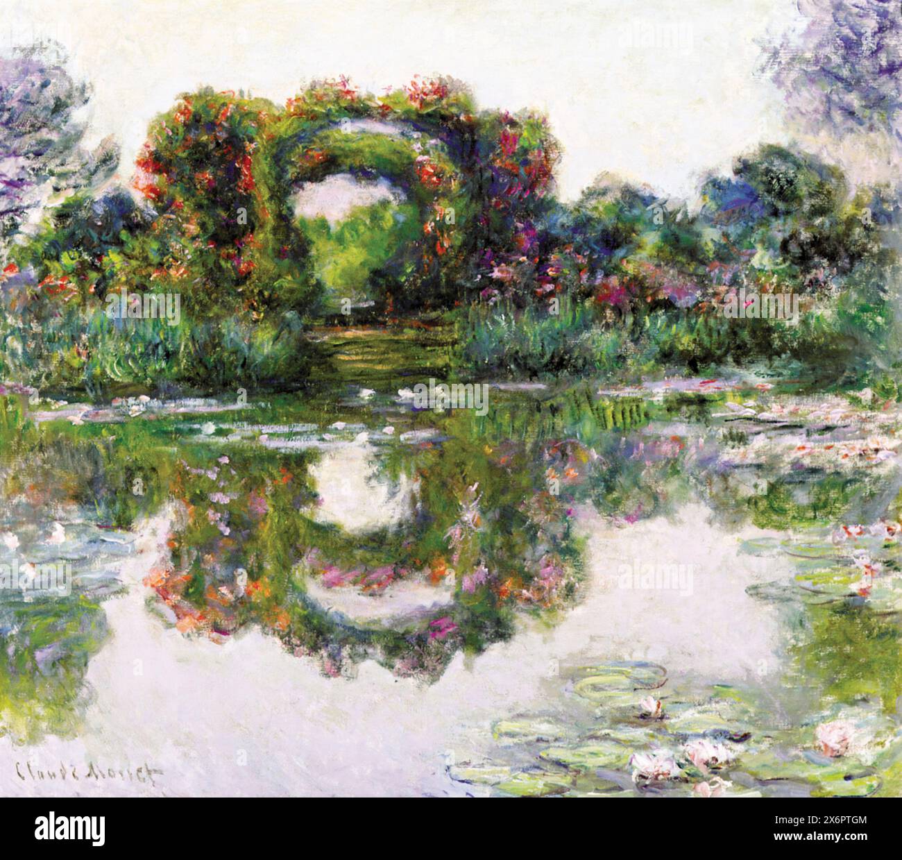 Flowering Arches, Giverny, 1913, Phoenix Art Museum Claude Monet Stock ...
