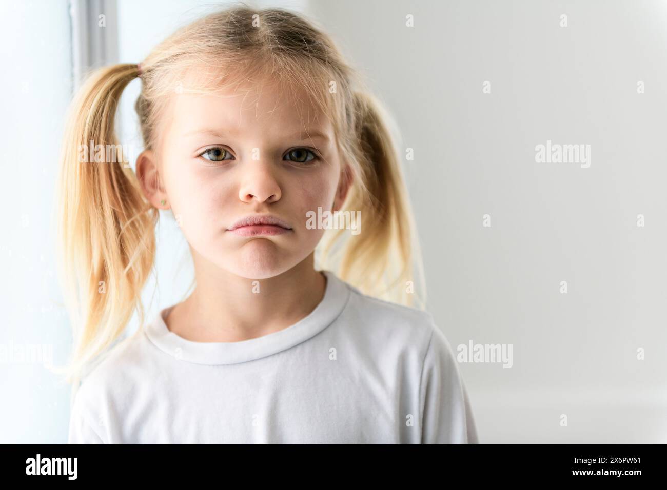 Negative human emotions, reactions and feelings. shot of moody ...